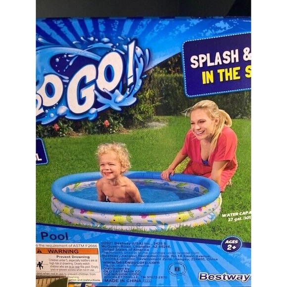 Bestway | Games | H2ogo Coral Pool Coral Kids Pool 42 In X402 In X 98 ...